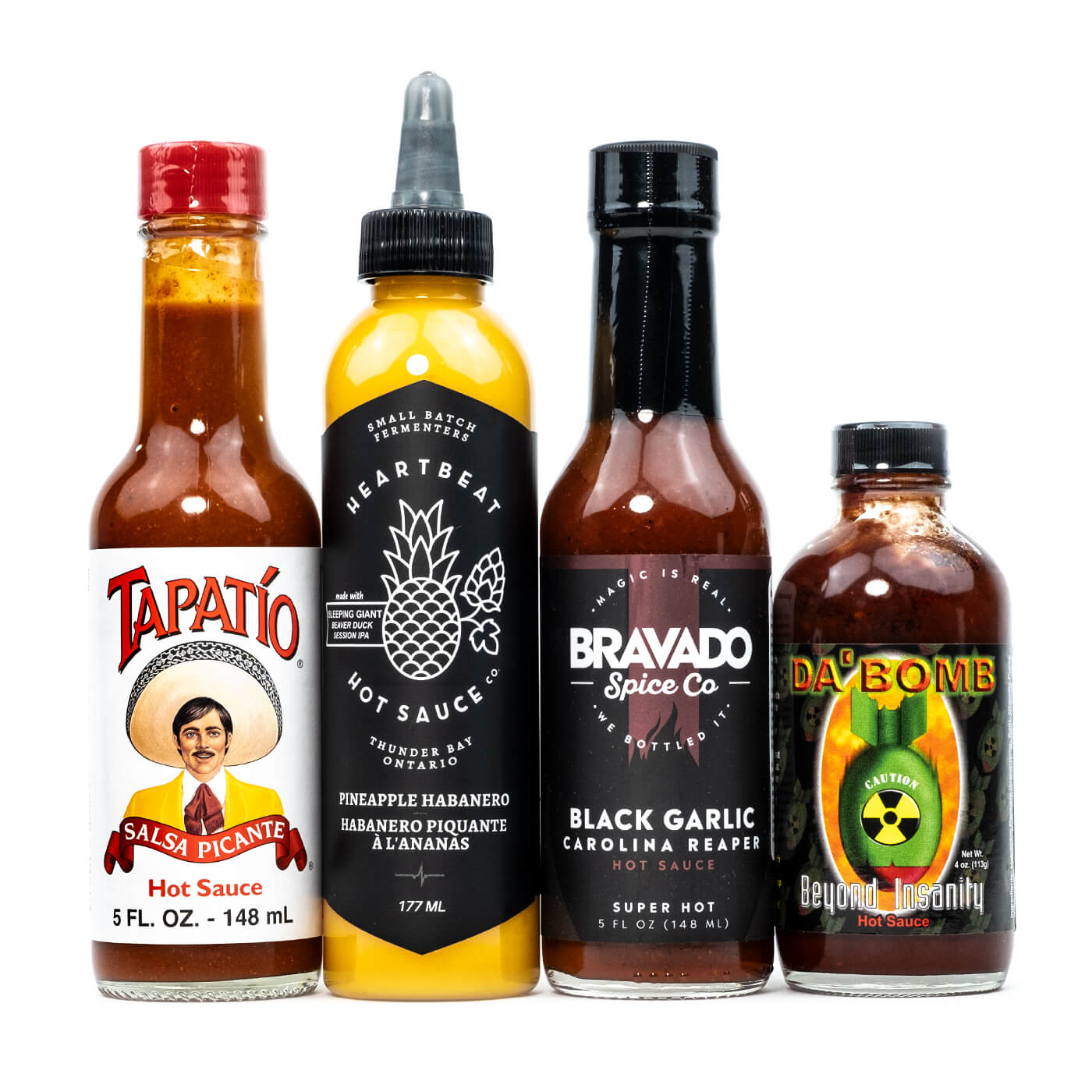 HOT ONES Gift Pack, een pakket met 4 sauzen uit de show! - Heatsupply