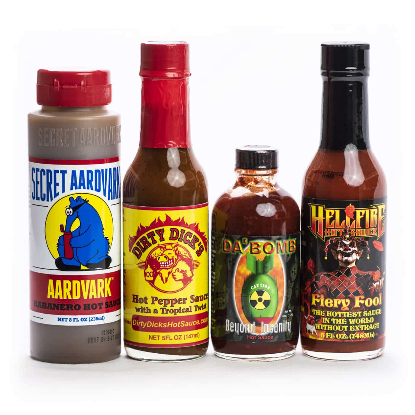 HOT ONES Gift Pack, een pakket met 4 sauzen uit de show! - Heatsupply