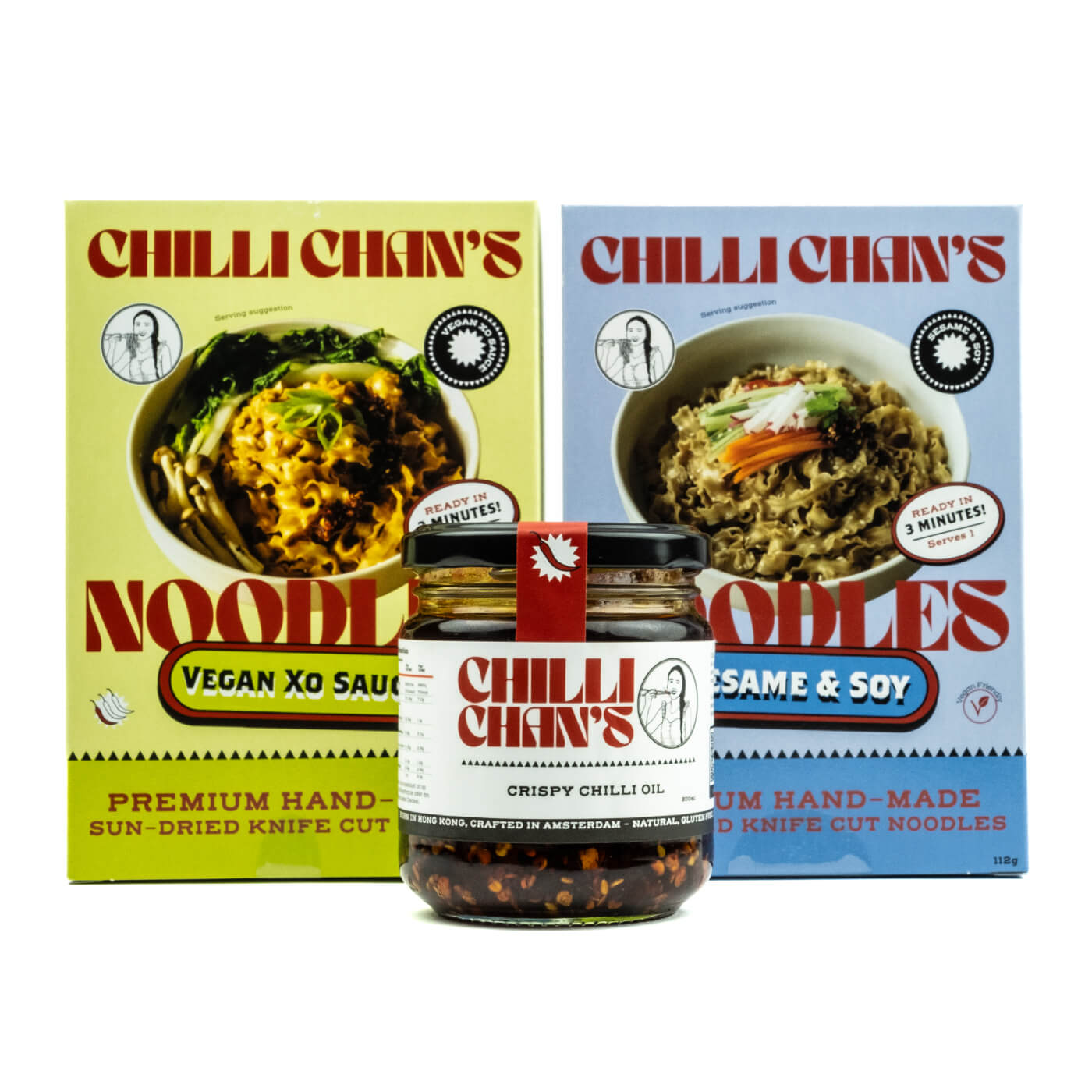 Chilli Chan's Crispy Chilli Oil & Noodles Pack - Heatsupply