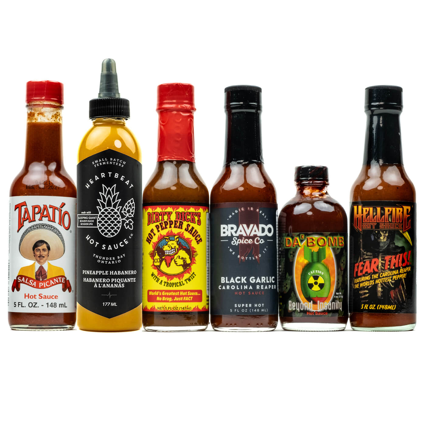 Hot Ones XL Pack - 6 Hot Ones sauzen in 1 pakket - Heatsupply