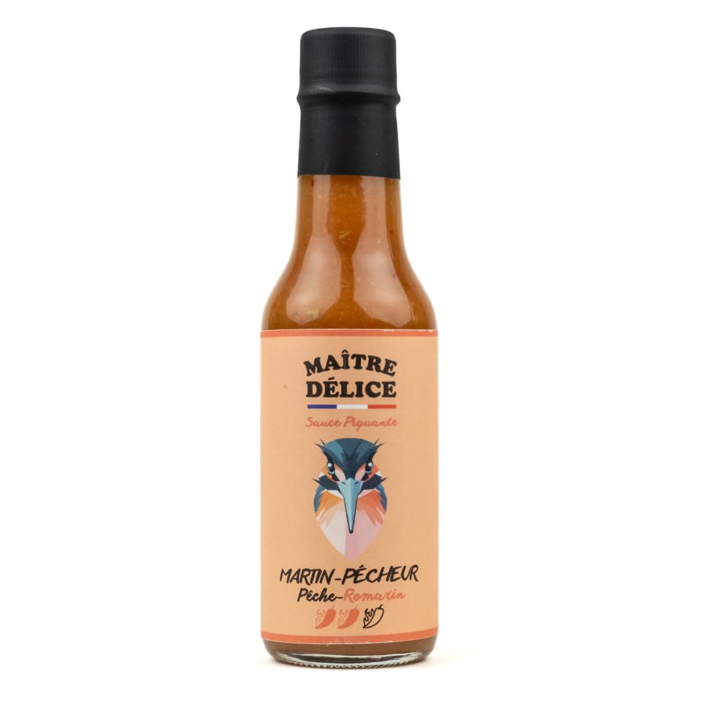 Maitre Delice Martin-Pecheur Peach Rosemary Hot Sauce - Heatsupply